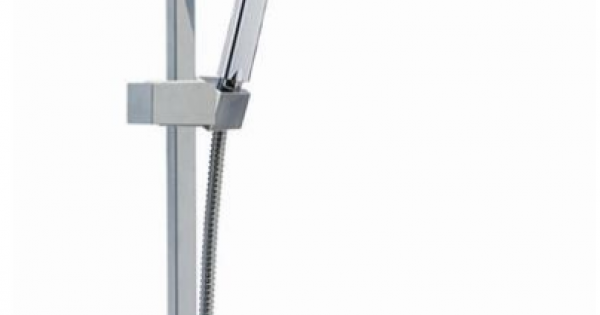 ΚΟΛΩΝΑ ΝΤΟΥΣ INOX ECO SQUARE FLAT ΓΙΑ ΜΠΑΤΑΡΙΑ ΜΠΑΝΙΟΥ