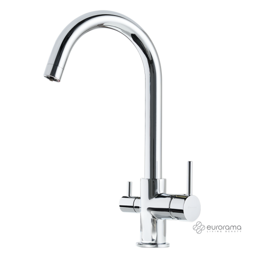 ΜΠΑΤΑΡΙΑ ΝΕΡΟΧΥΤΗ EURORAMA 2 ΕΞΟΔΩΝ ΓΙΑ ΦΙΛΤΡΟ FILTER-TAP 13535F ΧΡΩΜΕ